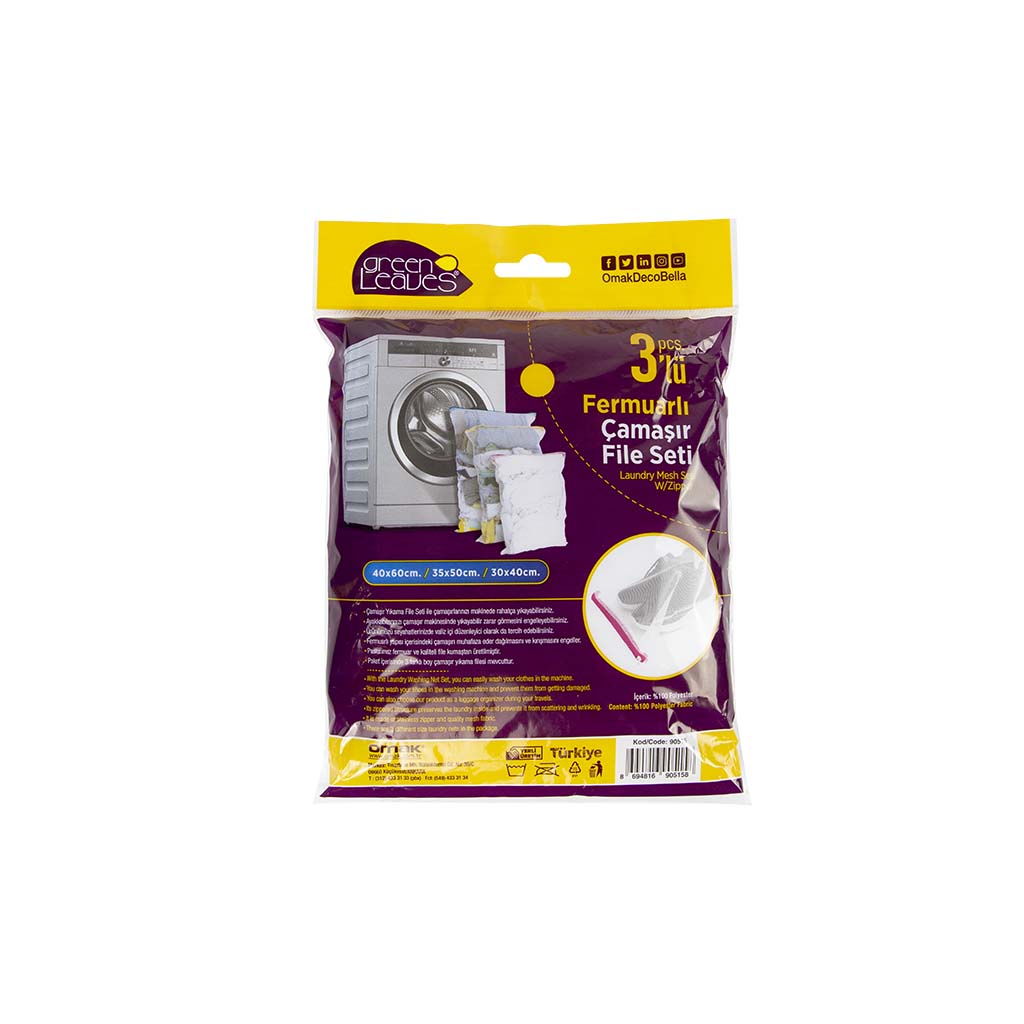 DB Laundry Mesh Bag Set wZip 3pc – Excellent Stores